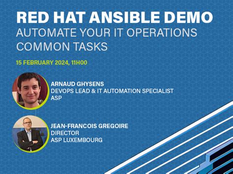 Red Hat Ansible Demo Webinar Automate Your It Operations Common Tasks Asp