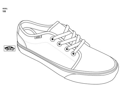 Vans Shoe Template Vans Shoe Template