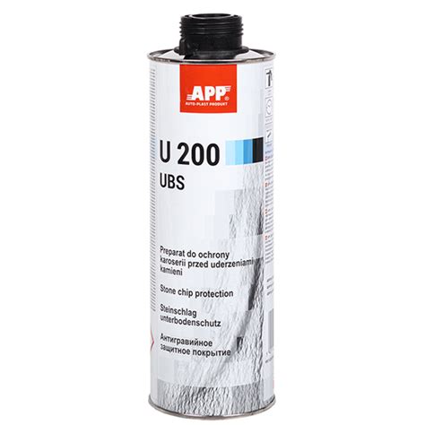 Антигравий APP под пистолет, U200 UBS, черный, 1l, 050101 – фото ...