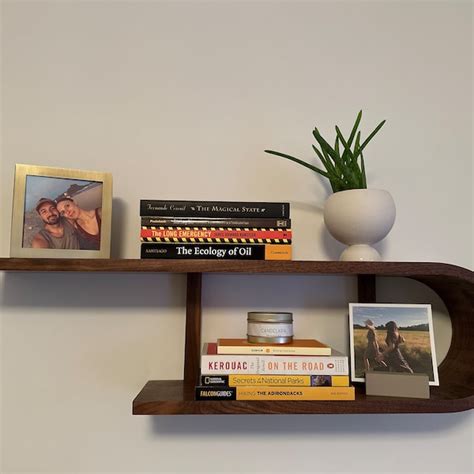 Curved Rectangle Floating Shelf Etsy
