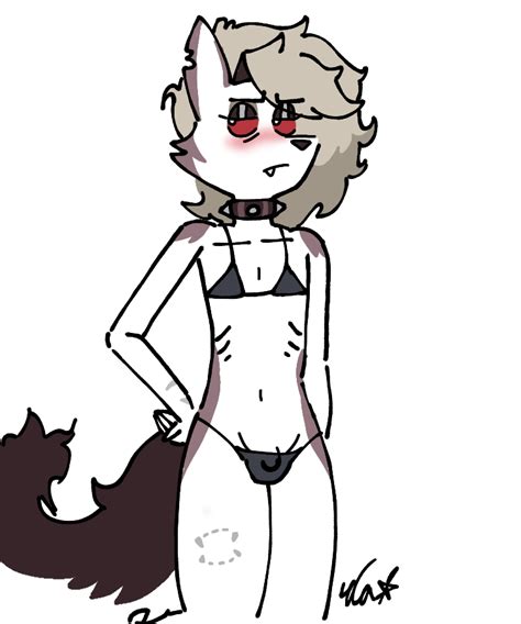 Rule 34 Balls Bikini Bite Mark Blush Bulge Femboy Helluva Boss Loona