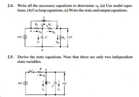 Solved 24 Write All The Necessary Equations To Determine