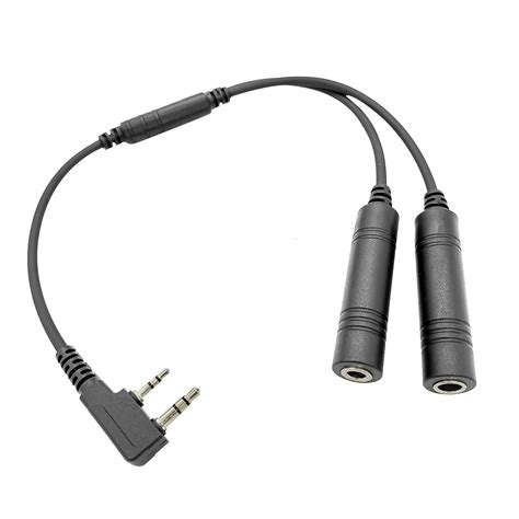 Wodasen Ga Dual Plugs General Aviation Headset Twin Jacks
