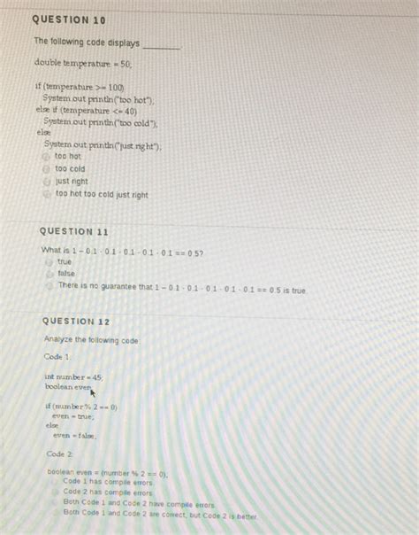 Solved Question 3 Analyze The Following Code Int X 0 If