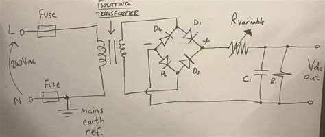 Transformer DC Variable Power Supply Electrical Engineering Stack Exchange