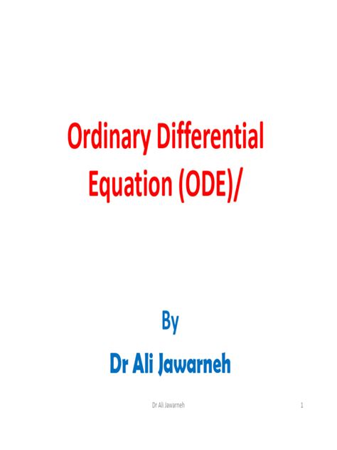 14 Ordinary Differential Equation Ode Runge Kutta Methods [compatibility Mode] Pdf