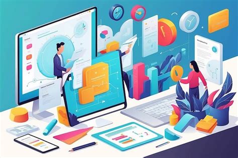 Premium AI Image Agile Method Concept Illustration