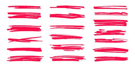 손으로 그린 그런지 브러시 스트로크와 연필 선 모음 거친 가장자리가 있는 창의적인 브러시 라인 추상적인 자유형 낙서 선 테두리 하이라이트 스플래시 0명에 대한 스톡 벡터