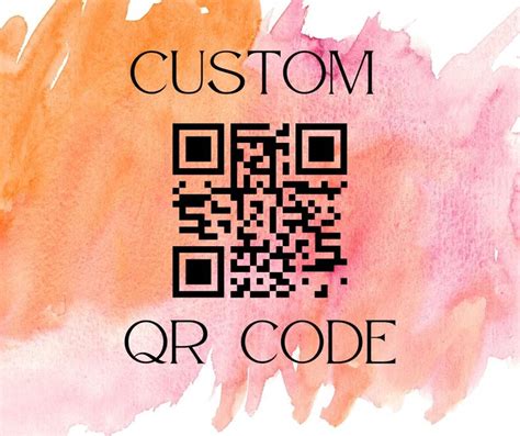 Custom Qr Code Etsy