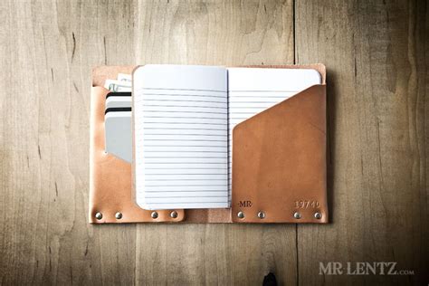 Leather Notebook Cover And Pen Leather Travel Notes Pocket Etsy