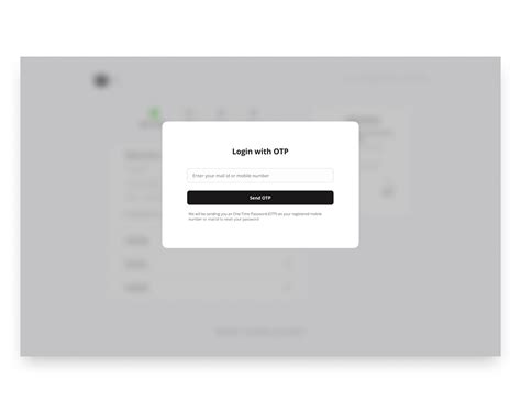 Login With Otp On Behance