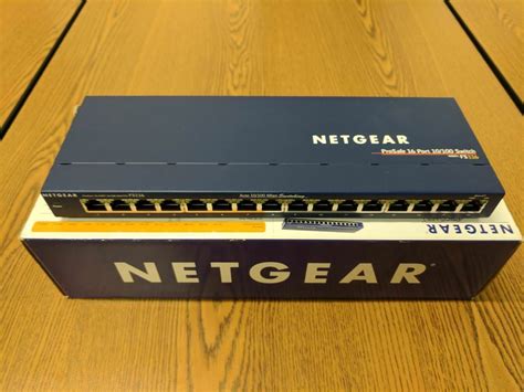 Blue Netgear Fs116 Prosafe 16 Port Fast Ethernet Switch By Netgear