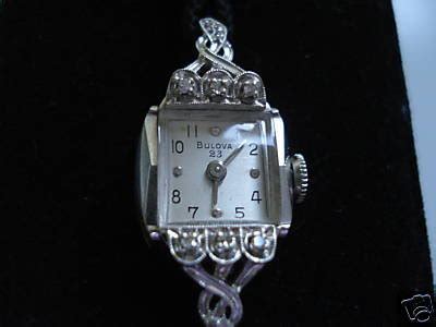 Ladies Bulova 14kt Gold With Diamonds Vintage Watch 46858735