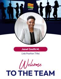 197k Free Templates For Welcome To The Team Poster Template