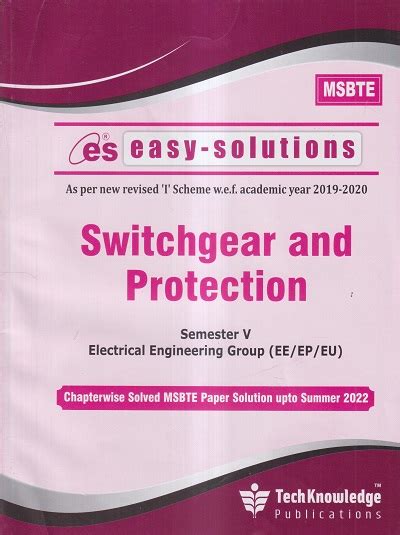 Easy Solutions Switchgear And Protection Electrical Engineering Sem 5