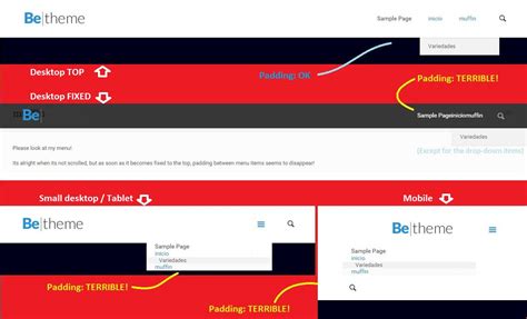 Header Menu Items Padding Issue — Betheme Support Forum