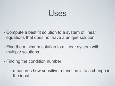 PPT Moore Penrose Pseudoinverse Generalized Inverse PowerPoint Presentation ID