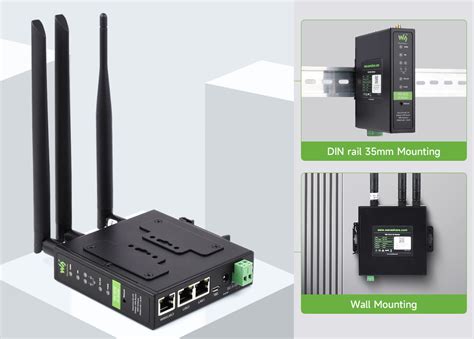 DIN Rail Mountable Industrial G LTE Router Takes V To V DC Power Input CNX Software