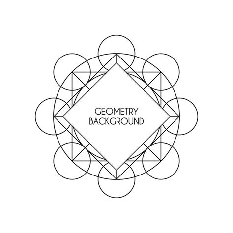 Premium Vector Linear Geometry Background Vector Lineart Symbol