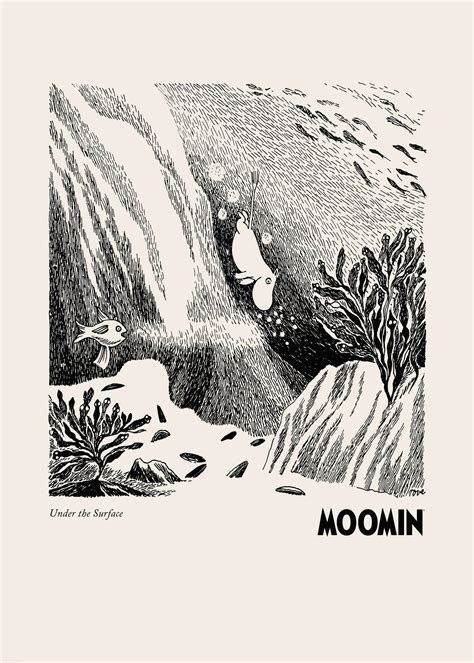 Mumin Posters Illustrationer Av Karaktärer Från Mumindalen