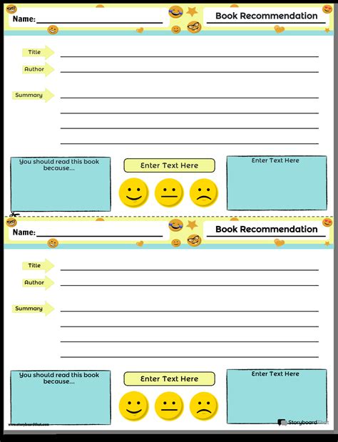 Libro De Recomendación 1 Storyboard Od Strane Es Examples