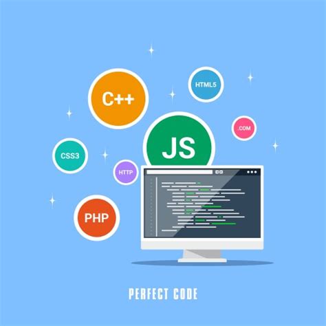 Analysis Trends And Software Development Coding Vector Image