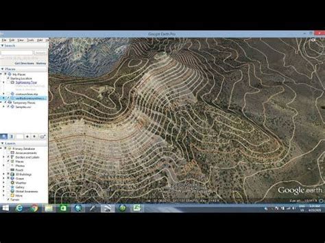 How To Extract Contour Lines And DEM From Google Earth YouTube Google Earth Contour Line Earth