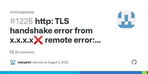 tls handshake error from x x x x x remote error tls bad