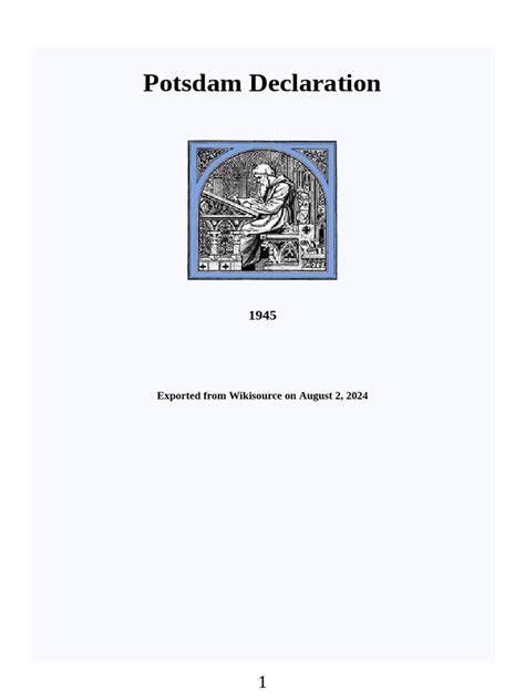 Potsdam Declaration Pdf Empire Of Japan Copyright