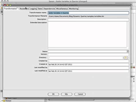 dynamic queries in pdi using kettle variables youtube