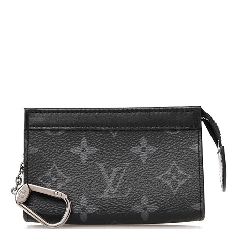 Louis Vuitton Monogram Eclipse Key Pouch Voyage 1667363 Fashionphile