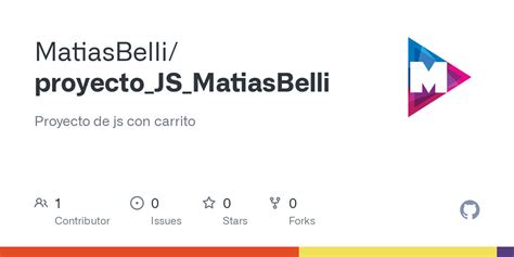GitHub MatiasBelli Proyecto JS MatiasBelli Proyecto De Js Con Carrito