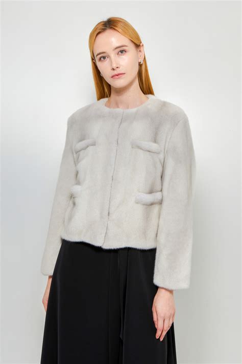 유니크 포켓 디테일 밍크 자켓 사가 로얄 퀄리티 5개 색상 라프라우 Lafrau