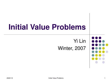 Ppt Initial Value Problems Powerpoint Presentation Free Download