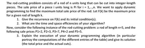 Solved Let Us Consider The Following Instance Of The