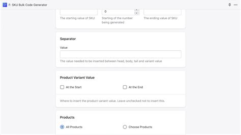 F Sku Code Generator Easy Sku Generator For Products In Your Store Shopify App Store
