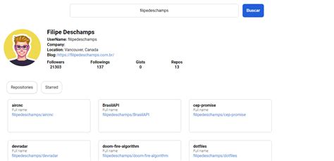 Github Lucasrn9github App Github Profile Searcher