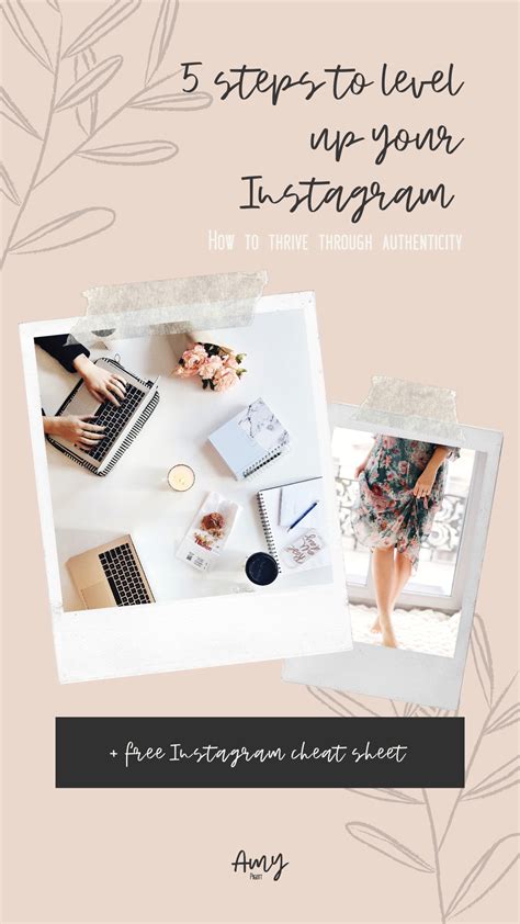 5 steps to level up your instagram grab my free instagram cheat sheet