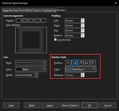 Write Modify Character Borders OOO Development Tools Documentation
