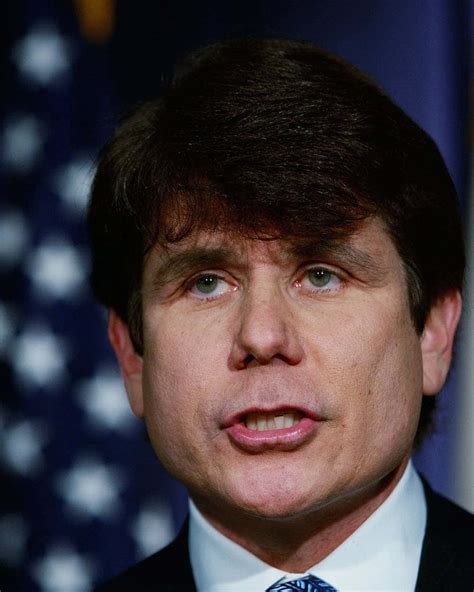 Download Rod Blagojevich Speaking With Us Flag Wallpaper