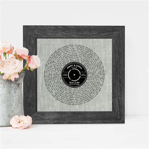 12th Anniversary Linen T Personalized First Dance Song Chudoff
