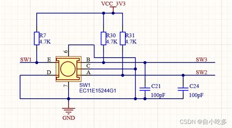 旋转编码器ec11支持长按、短按、双击、顺时针逆时针ec11旋转编码器 Csdn博客