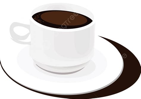 작은 흰색 접시에 설정된 커피 한잔 컵 커피 한 잔 커피 Png 일러스트 및 벡터 에 대한 무료 다운로드 Pngtree