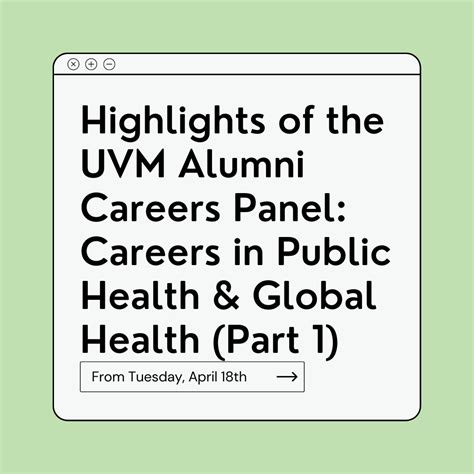 Health And Society In Uvm Cas On Linkedin The 1st Part Of Our Highlights From The Uvm Alumni