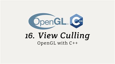 Opengl With C View Culling Youtube