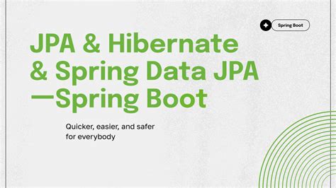 Spring Boot JPA Vs Hibernate Vs Spring Data JPA