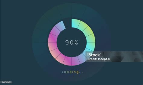 90 로딩 사용자 인터페이스 미래 지향적 인 로딩 아이콘 다채로운 로딩 탭 메뉴 Ui 다운로드 진행률 웹 디자인 템플릿 인터페이스 업로드 디자인에 사용 0명에 대한 스톡