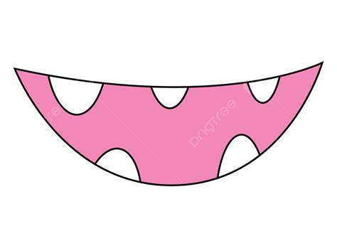 Cartoon Sharp Teeth Smile