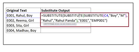 excel substitute function replace with ease free online tutorial library