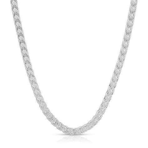 Silver Franco Chains 925 Italian Sterling Silver Lzj